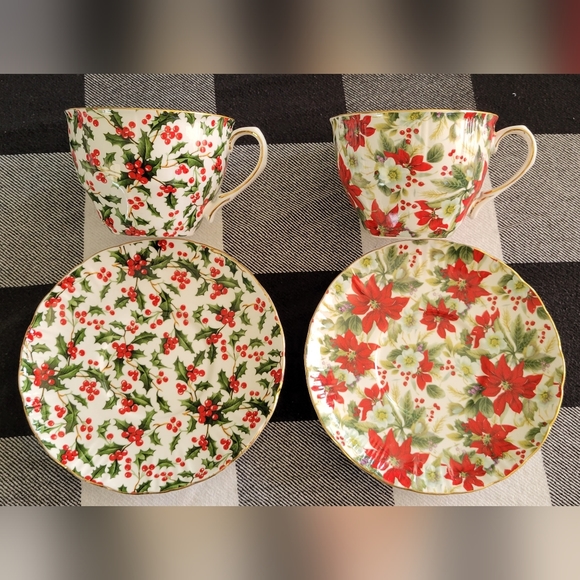 Grace'S Teaware | Kitchen | Graces Teaware Christmas Tea Cup Saucer ...